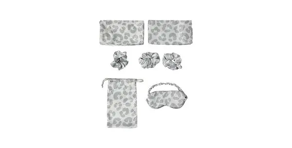 GENERIC Leopard Spots 5-piece Set - Gray
