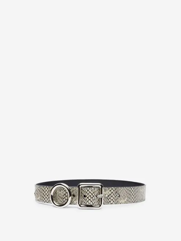 Jacquemus Smooth Leather Belt - Snake