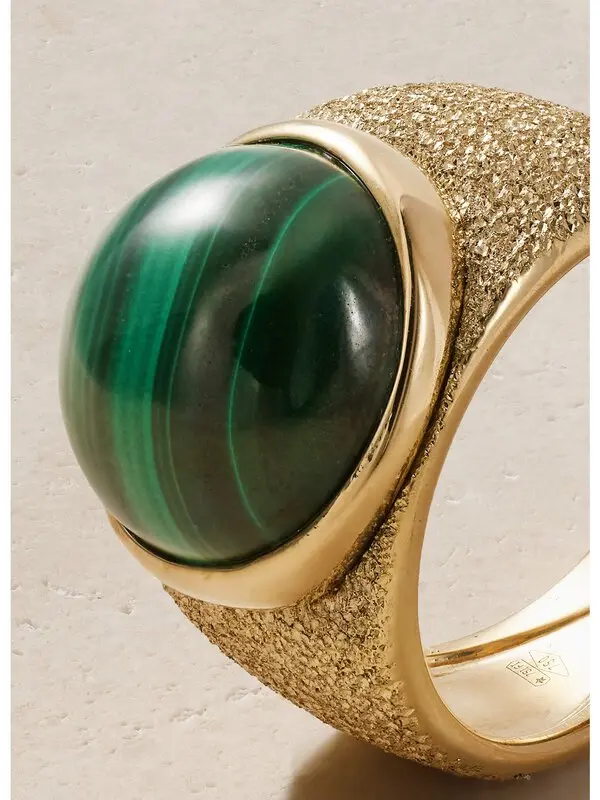 Carolina Bucci Downtown 18-karat Malachite Ring