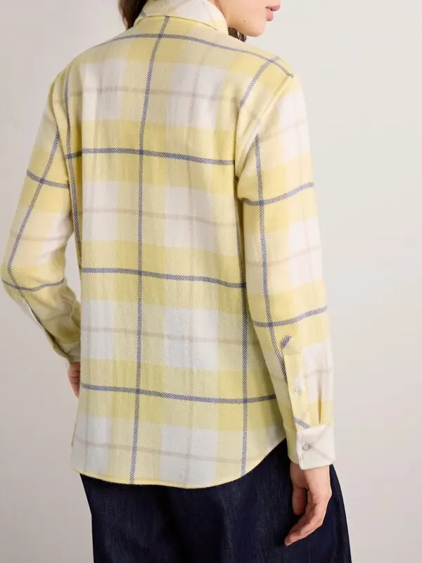 GOD’S TRUE CASHMERE Dreamer Checked Cashmere Shirt