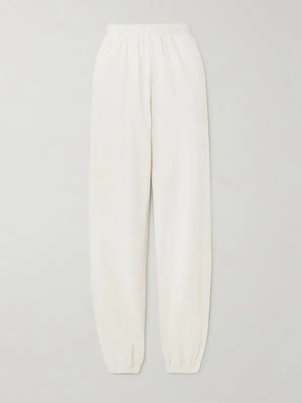 Eterne Vinny Embroidered Tapered Track Pants - Neutrals