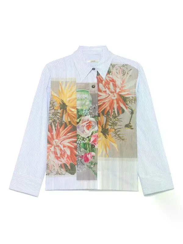ODEEH Floral-print Shirt
