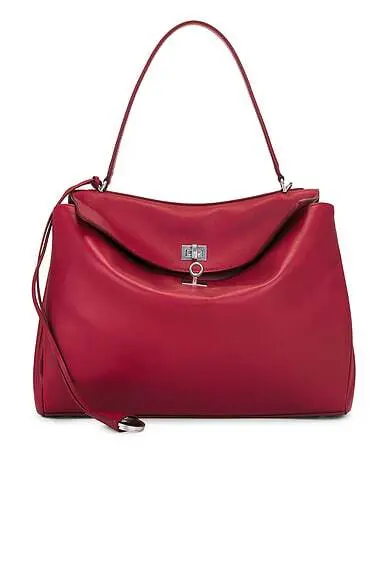 Balenciaga Rodeo Medium Top Handle Bag - Cherry Red