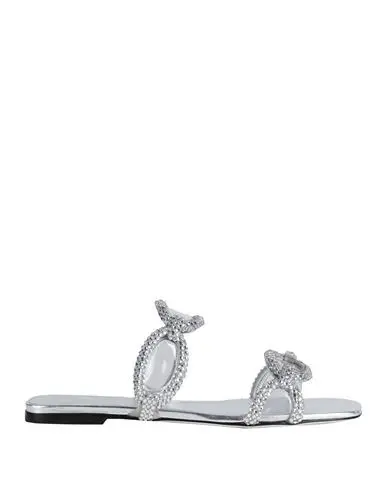 Valentino Garavani Sandals With Crystals - Silver