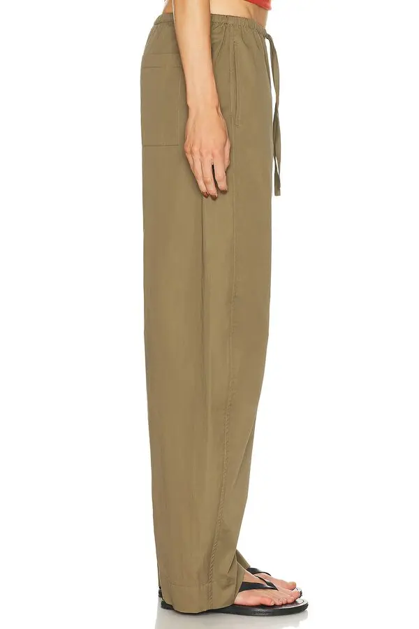 EAVES Lana Barrel Leg Pant - Capers