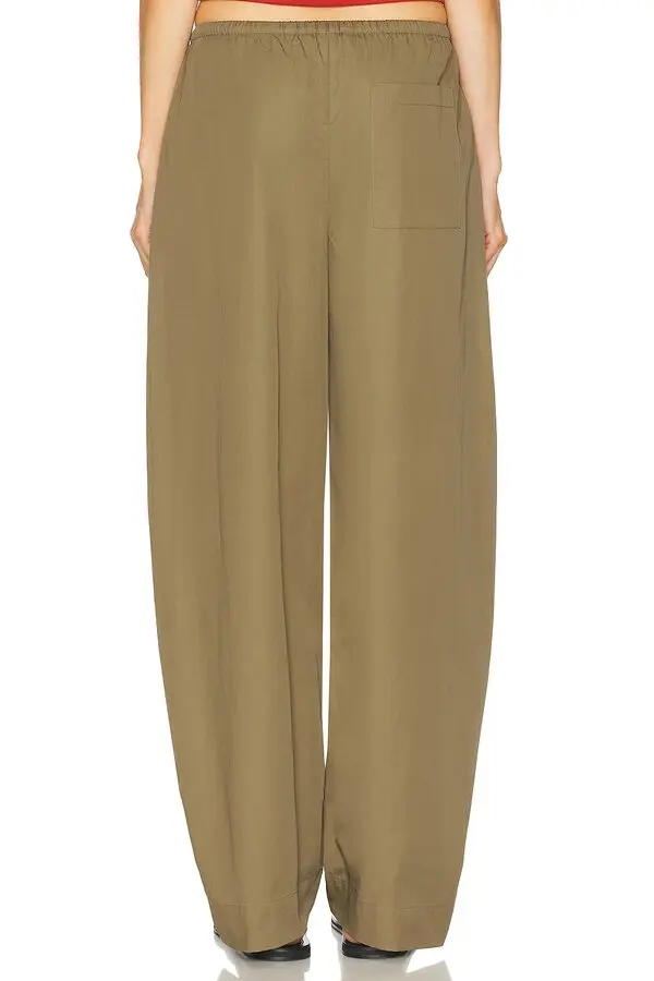 EAVES Lana Barrel Leg Pant - Capers