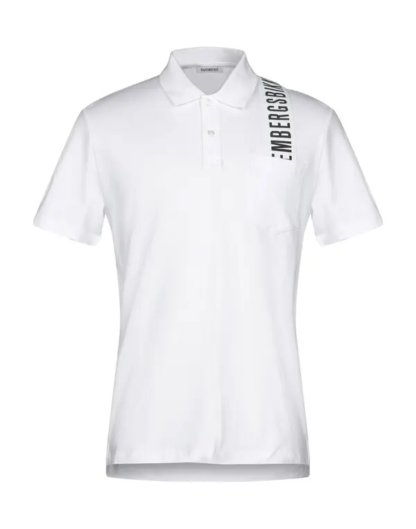 BIKKEMBERGS Polo Shirt Size Cotton, Elastane