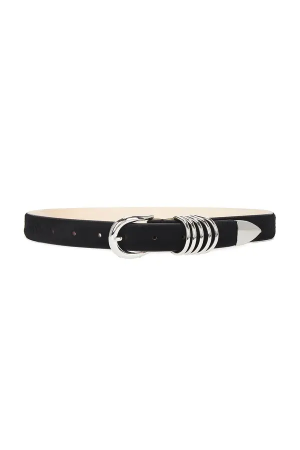 DEHANCHE Hollyhock Cavallino Belt - Black & Silver