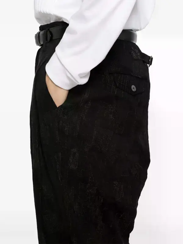 CALMLENCE Triple Pleated Tapered Trousers