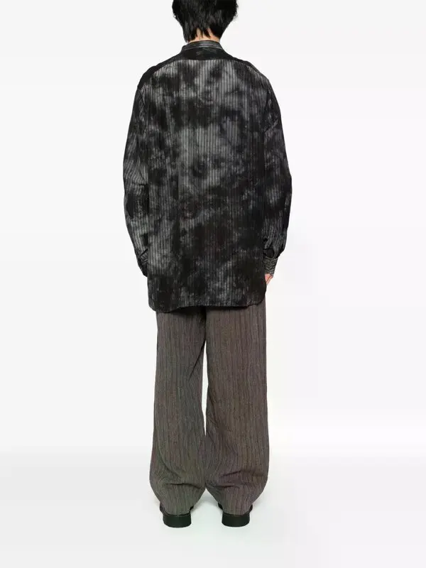 CALMLENCE Striped Shirt - Grey