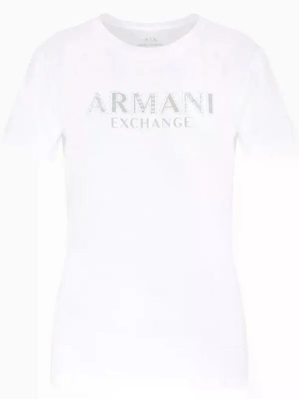Armani Exchange Logo-embellished T-shirt - White