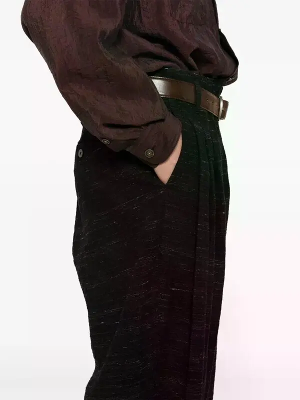 CALMLENCE Triple Pleated Tapered Trousers