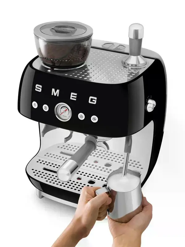 SMEG 50's Style Espresso Coffee Machine - Black