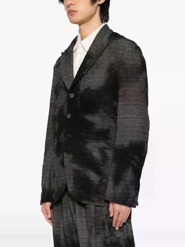 CALMLENCE Peaked Lapel Sack Blazer