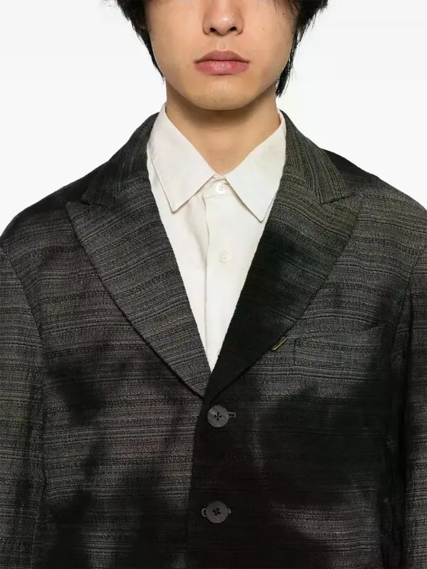 CALMLENCE Peaked Lapel Sack Blazer