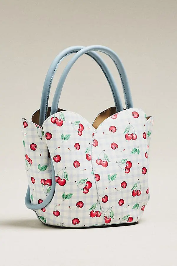 MELIE BIANCO Tulip Top-handle Crossbody Tote - Blue Cherry