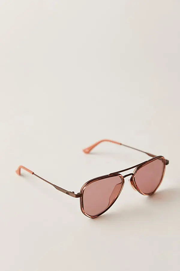SUNSKI Astra Aviator Sunglasses - Wire Tort Bronze