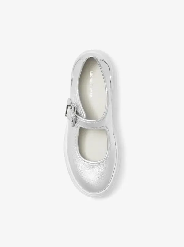 Michael Kors Hayes Metallic Leather Mary Jane Sneakers