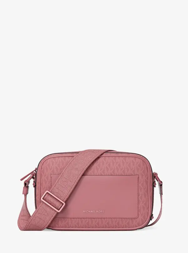 Michael Kors Maeve Large Signature Logo Crossbody Bag - Pink