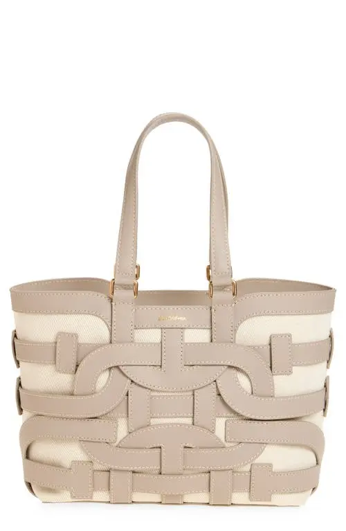 Sam Edelman Small Bay Leather Tote - Light Taupe