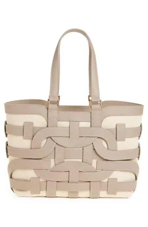 Sam Edelman Small Bay Leather Tote - Light Taupe