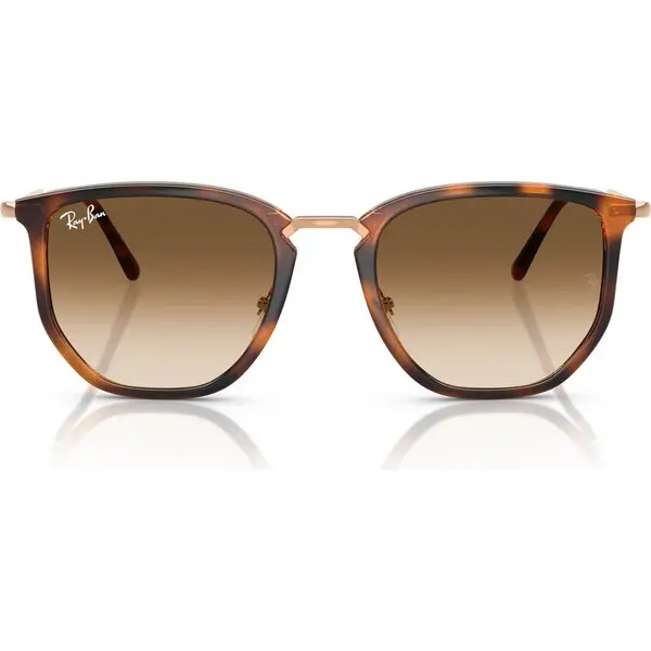 Ray-ban 53mm Irregular Sunglasses - Orange