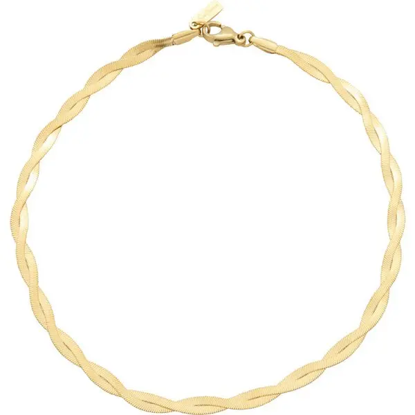 ST. MORAN Twisted Chain Anklet - Gold