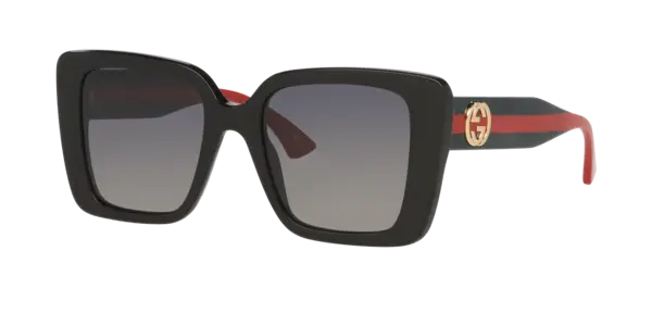 Gucci Tortoiseshell Square Frame Sunglasses - Grey Gradient Polarized