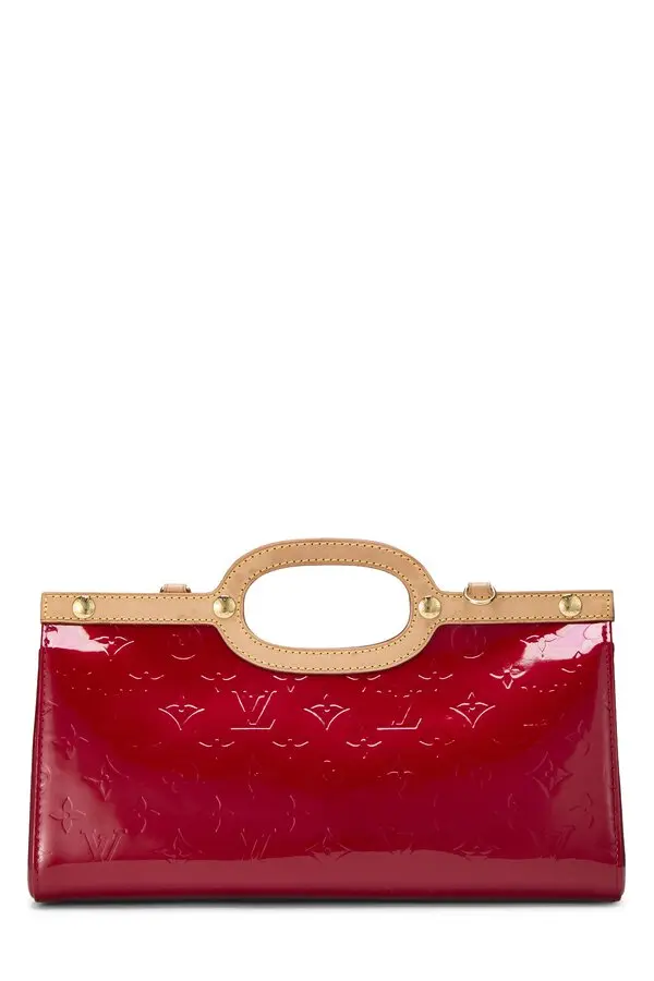 LOUIS VUITTON Monogram Vernis Roxbury Bag - Red