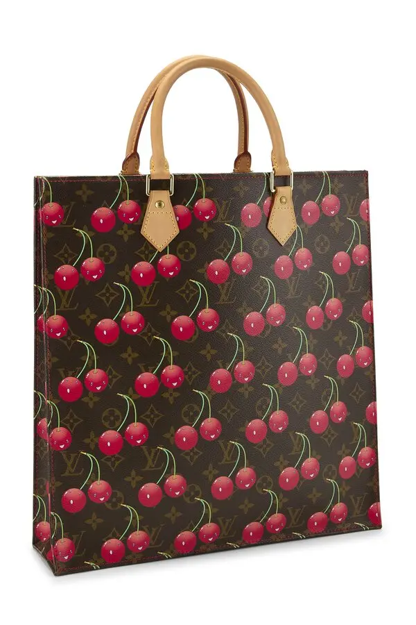 LOUIS VUITTON Takashi Murakami Monogram Cerises Sac Plat