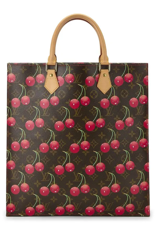 LOUIS VUITTON Takashi Murakami Monogram Cerises Sac Plat