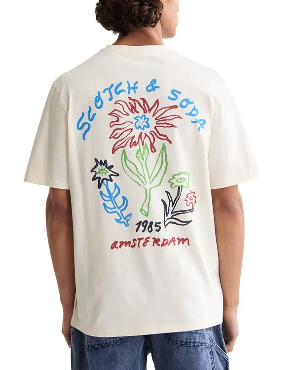 Scotch & Soda Regular Fit Graphic Logo Tee