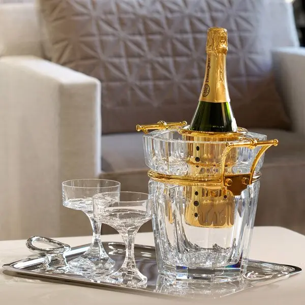 THE MARTHA, BY BACCARAT Harcourt Champagne Cooler, Gold