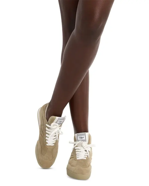 Chloé Kick Sneakers - Pale Khaki