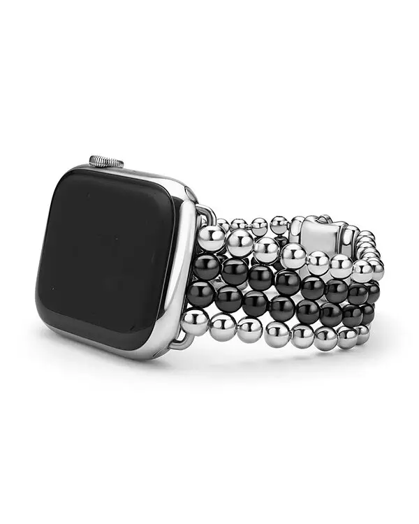 Lagos Smart Caviar Apple Watch Band - Silver