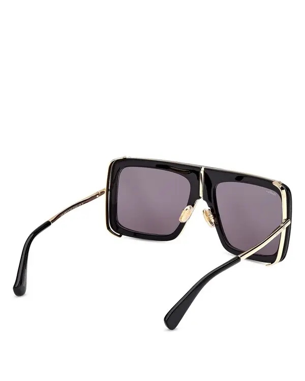 Max Mara Jean Rectangle Sunglasses, 57mm