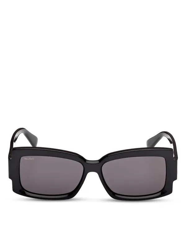 Max Mara Lee Rectangle Sunglasses, 57mm