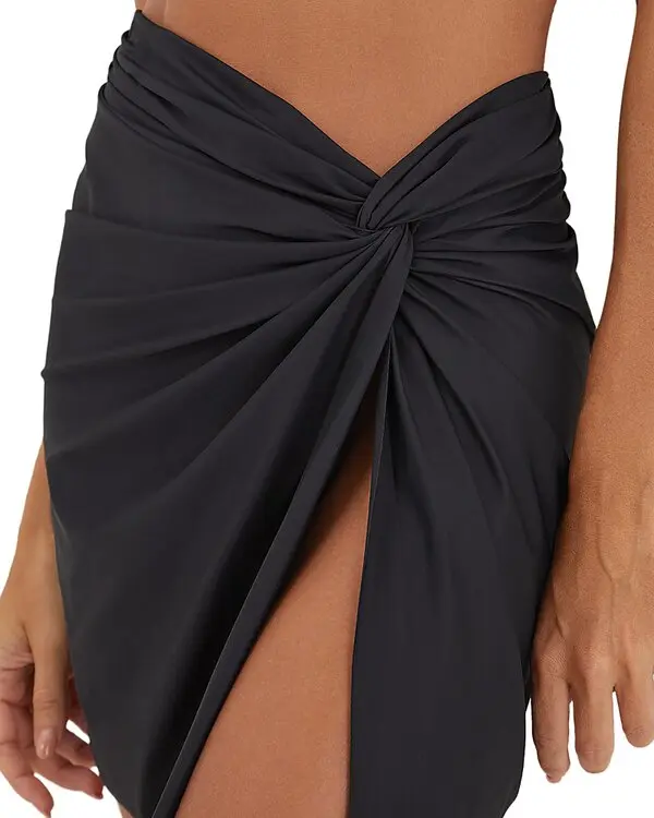 VIX PAULA HERMANNY Karen Mini Pareo Cover Up - Black