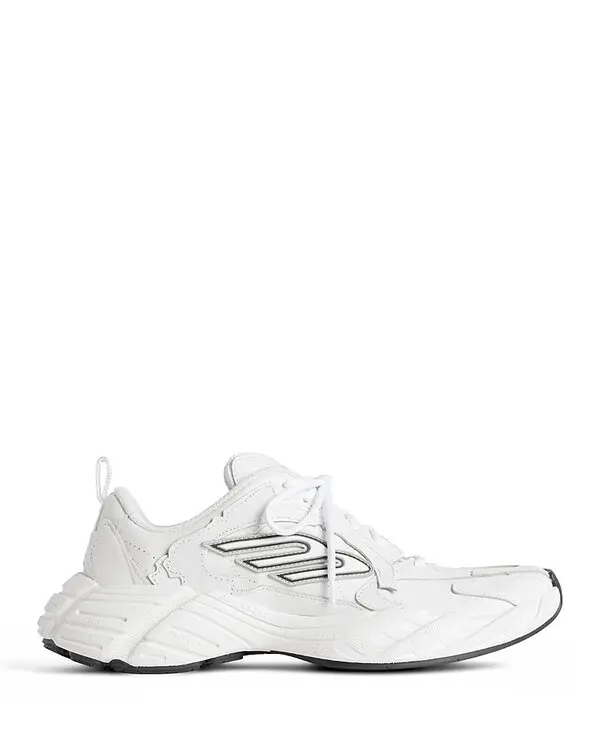 Balenciaga Monday Lace Up Sneakers - Gris/noir