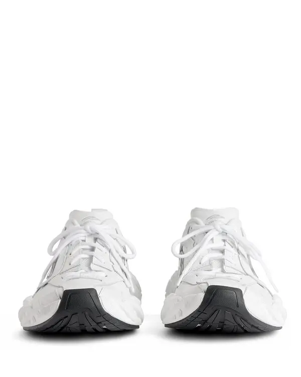 Balenciaga Monday Lace Up Sneakers - Gris/noir