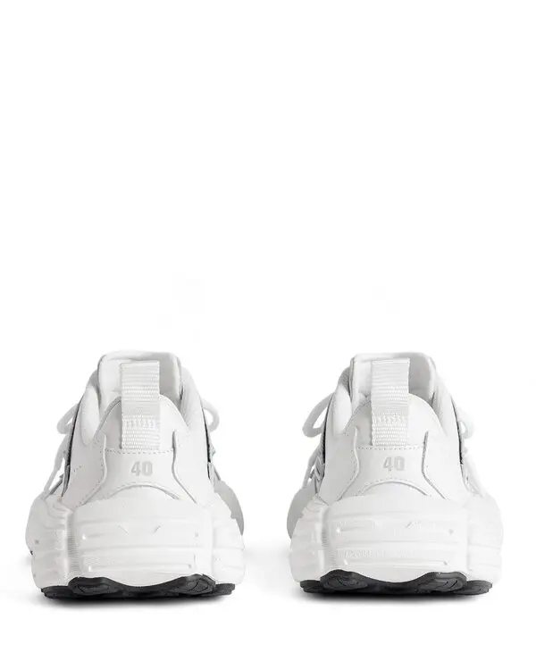 Balenciaga Monday Lace Up Sneakers - Gris/noir