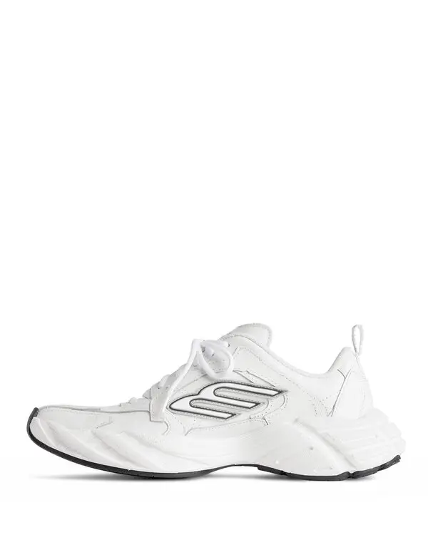 Balenciaga Monday Lace Up Sneakers - Gris/noir