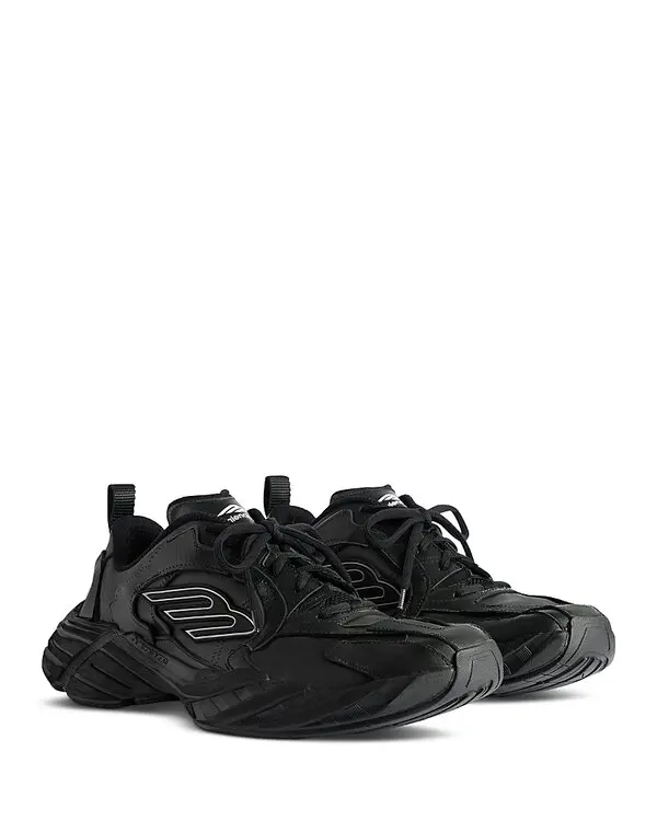 Balenciaga Lace-up Sneakers - Noir