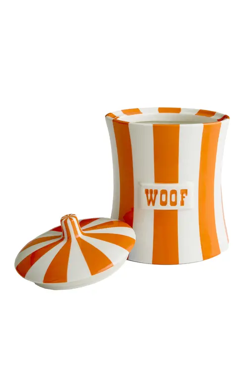 Jonathan Adler Vice Woof Canister - Orange