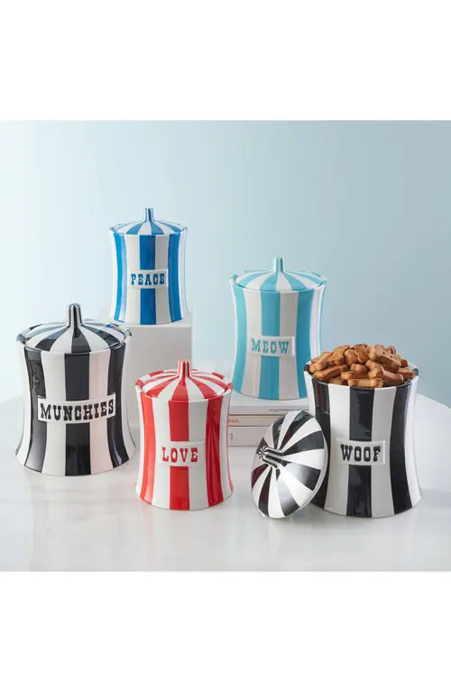 Jonathan Adler Vice Woof Canister - Orange