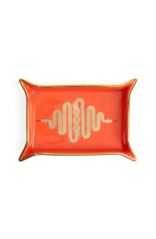 Jonathan Adler Snake Valet Tray - Orange /gold