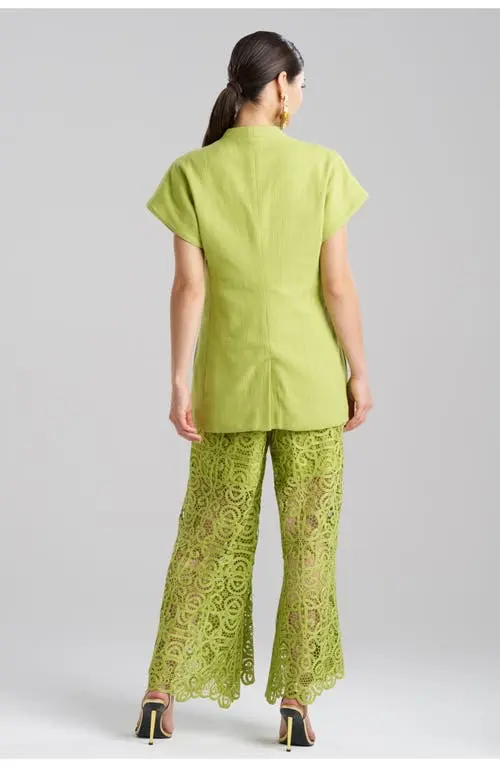Natori Basketweave Short Sleeve Kimono Blazer