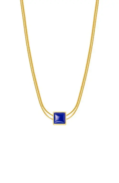 KARMA AND LUCK Lapis Lazuli Evil Eye September Birthstone Necklace - Green
