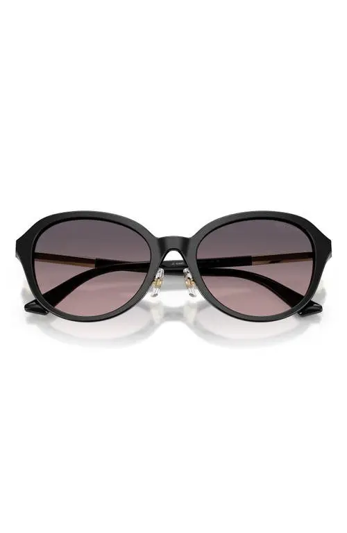 JIMMY CHOO 54mm Phantos Sunglasses - Black / Pink Gradient Grey