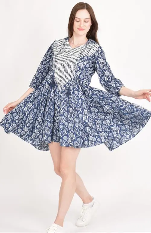 RAAS Harper Embroidered Mini Dress